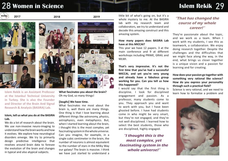 Islem Rekik featured under the “Women in Science” section in the RSIP ...